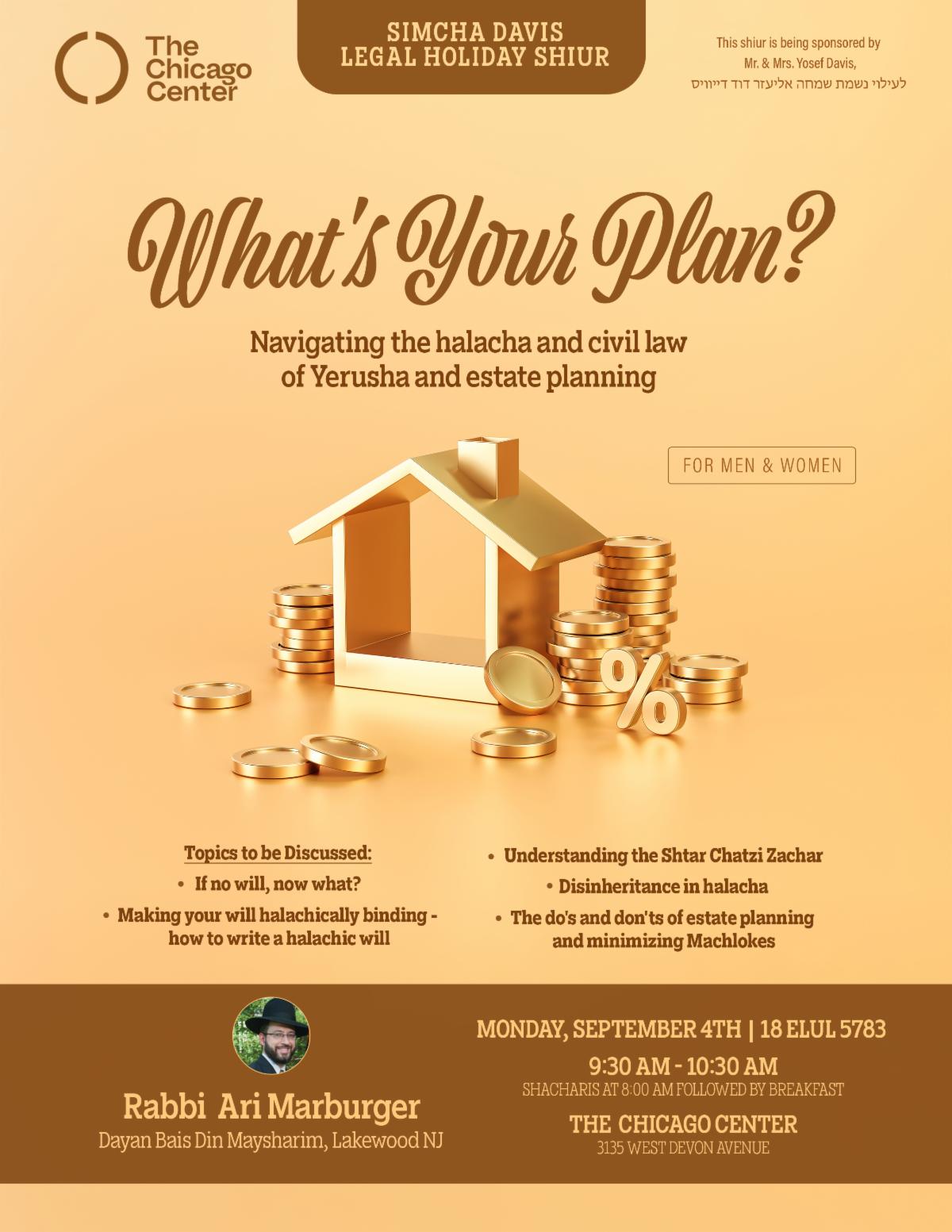 What’s Your Plan? Navigating the Halacha and Civil Law of Yerusha and ...